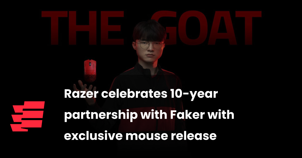 Razer celebrates 10-year partnership with Faker with exclusive mouse ...